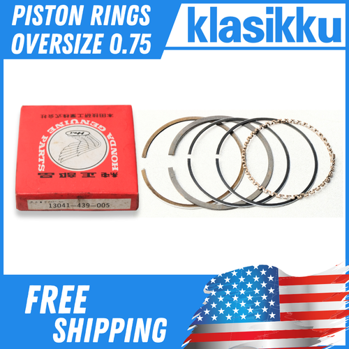 OEM Honda 80-86 CT110 81-85 ATC110 GL100 Piston Rings 0.75 Genuine ...