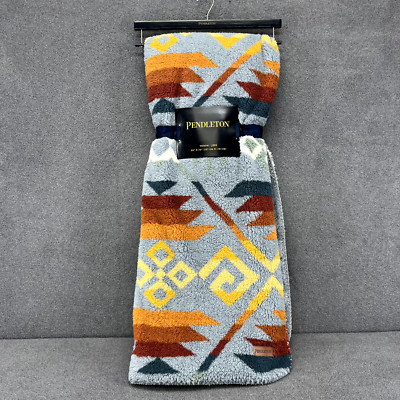 NWT Pendleton Coyote Sherpa Southwest Aztec Blue Grey Multi Throw ...