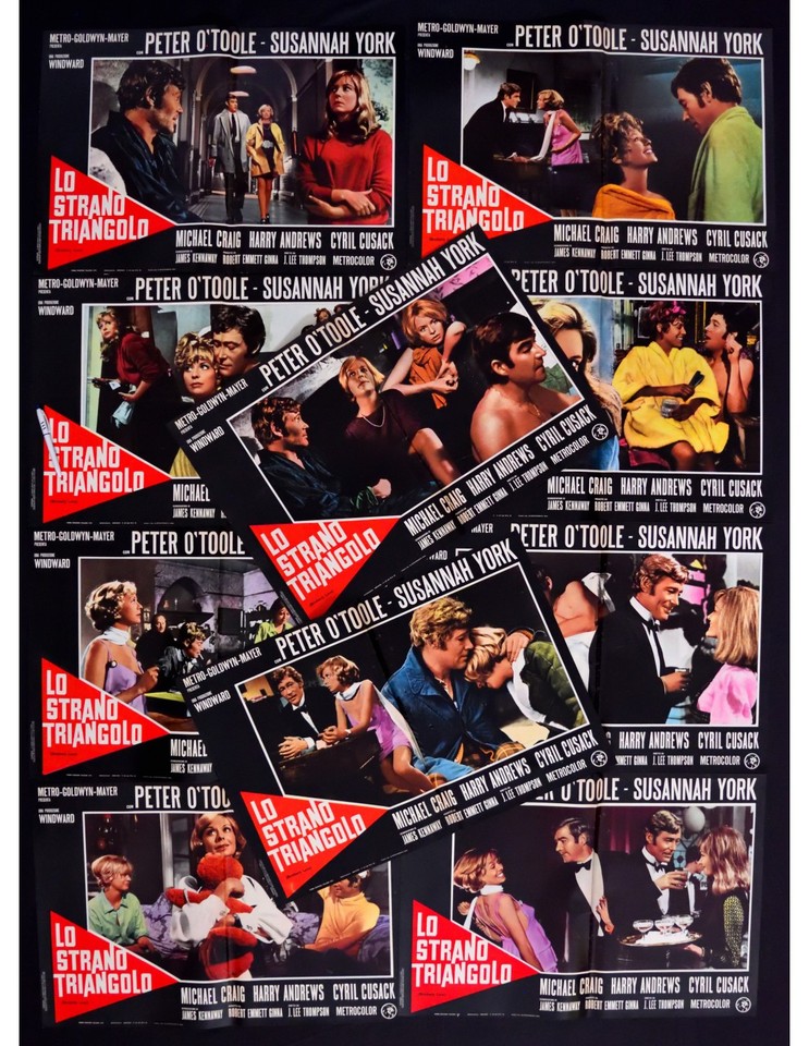 Fotobusta Lo Weird Triangle Peter o'Toole Susannah York Michael Craig ...