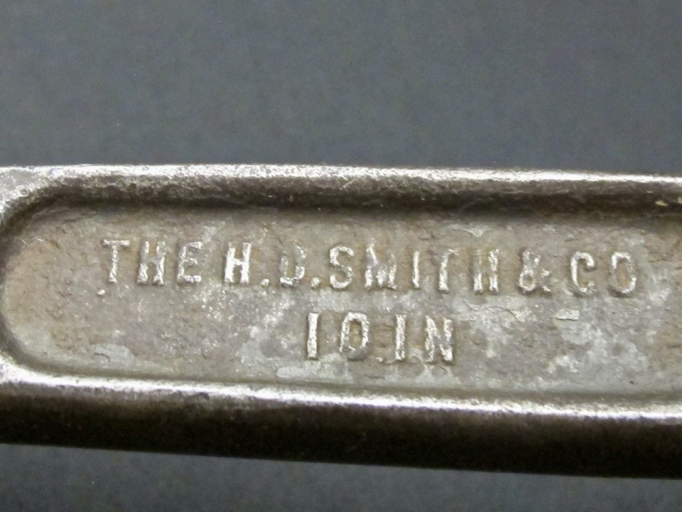 Old/Vtg “H.D.SMITH PERFECT HANDLE” Adjustable Pipe Wrench Antique/Rare ...