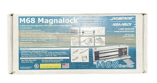 ASSA ABLOY SECURITRON M68 Electromagnetic Lock, 1200 lbs 784607030966 ...