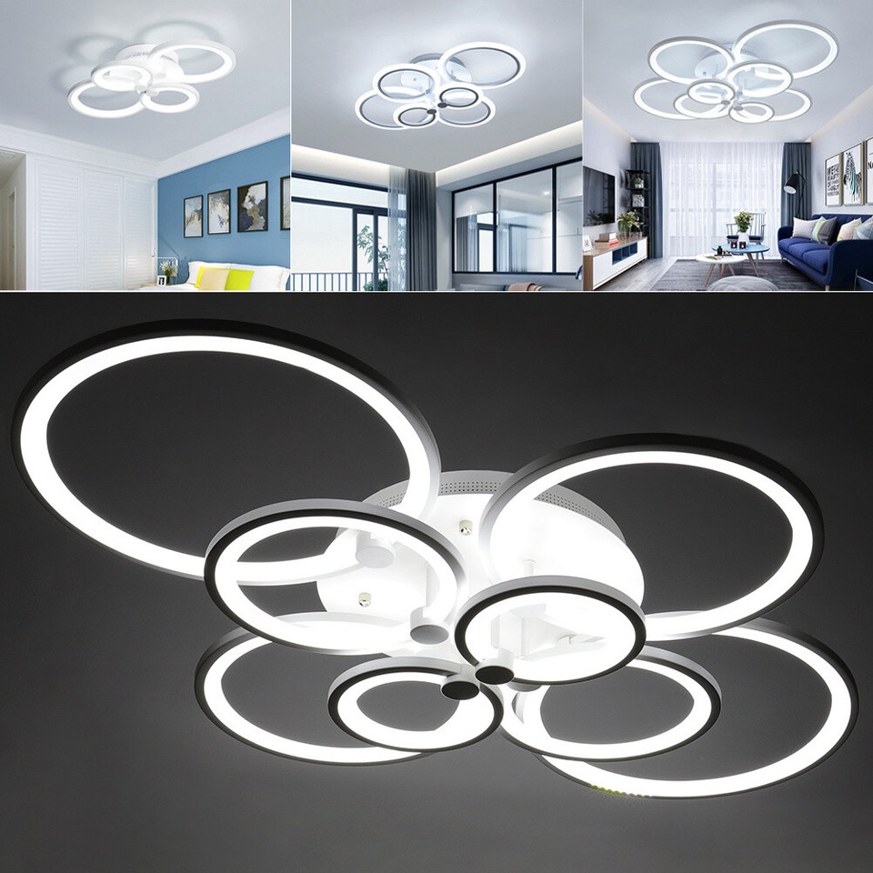 Ring LED Ceiling Lighting Lamp Light Chandelier Lights Living Dining ...