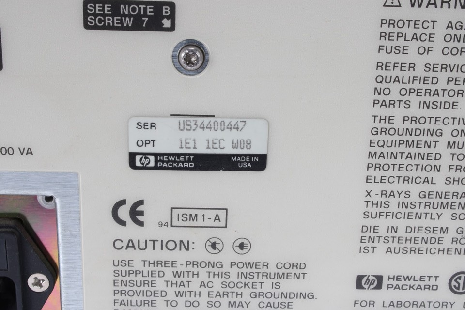 HP 8711A RF Scalar Network Analyzer 1300GHz With 1C2, 1E1, and 1EC ...