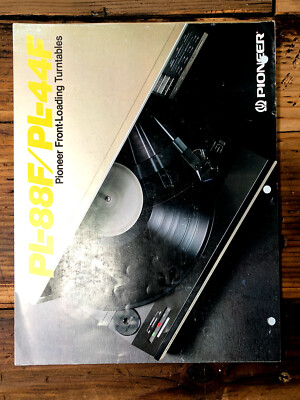 Pioneer PL-88F PL-44F Turntable 4 pg Dealer Foldout Brochure *Orig* | eBay