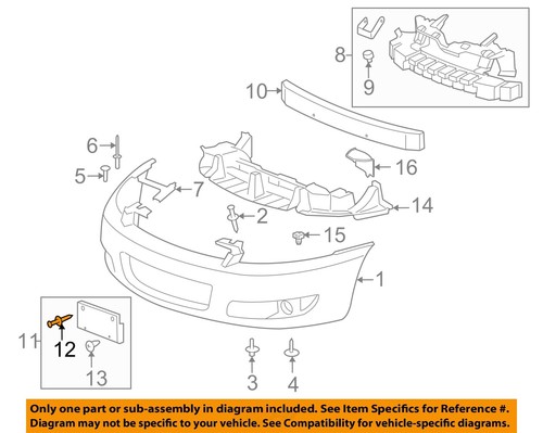 GM OEM Front Bumper Grille Grill-License Plate Bracket Rivet 11518091 ...