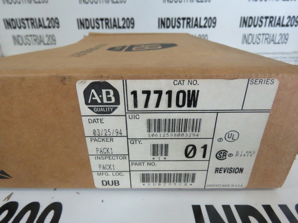 ALLEN BRADLEY SELECTABLE CONTACT OUTPUT MODULE 1771-OW FACTORY SEALED ...