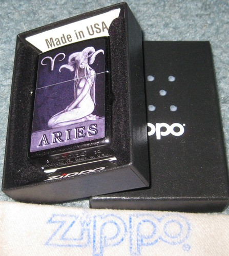 ZIPPO ARIES Lighter ZODIAC Fire Sign THE RAM Sealed MINT IN BOX New | eBay