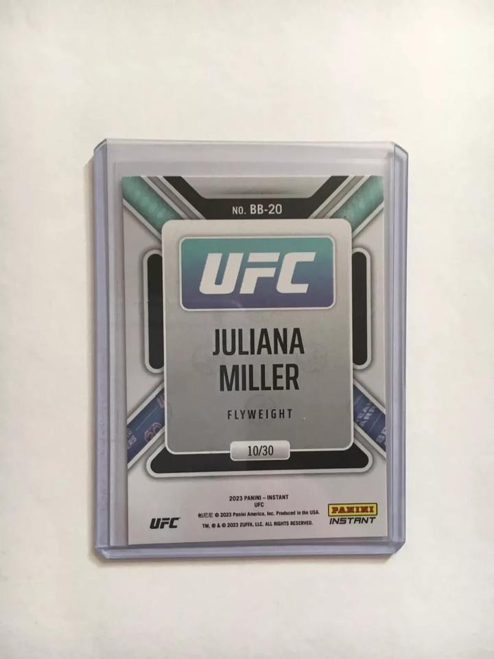 2023 PANINI UFC INSTANT BB20 JULIANNA MILLER BREAKING BARRIERS PARALLEL ...