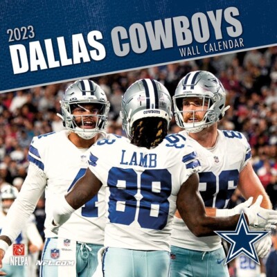 Dallas Cowboys 2023 WALL CALENDAR Official NFL NFLPA Turner New in ...