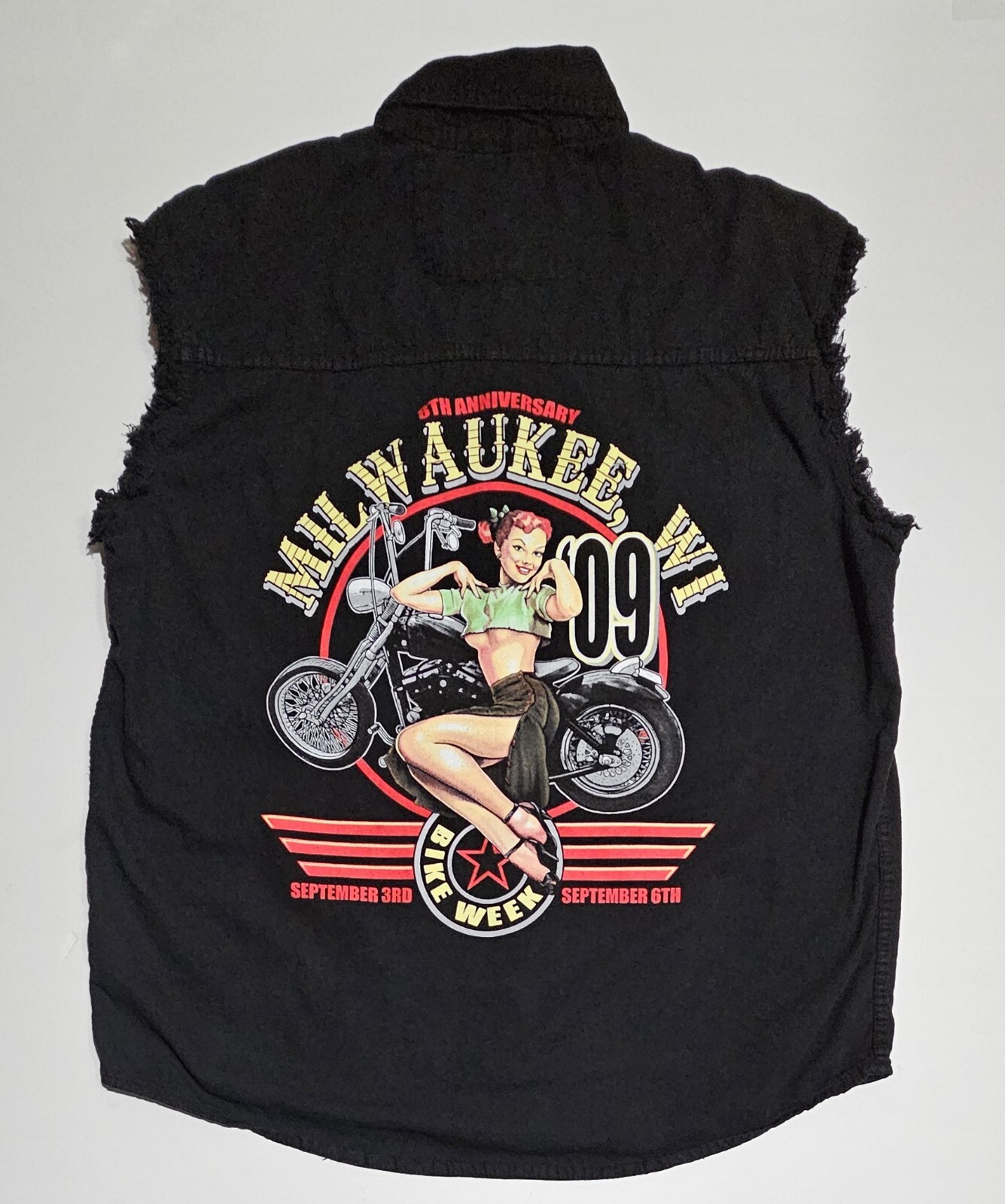 2009 Milwaukee Bike Week MOTORCYCLE Sleevless Shirt XL | eBay