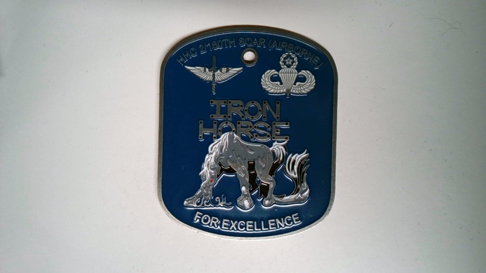 CHALLENGE COIN 160TH SPECIAL OPERATIONS AVIATION REGIMENT ABN SOAR ...