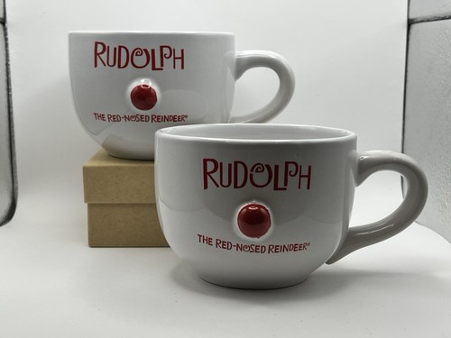 MTY International Co Ltd Rudolph Red-Nosed Reindeer Ceramic Mugs Set of ...