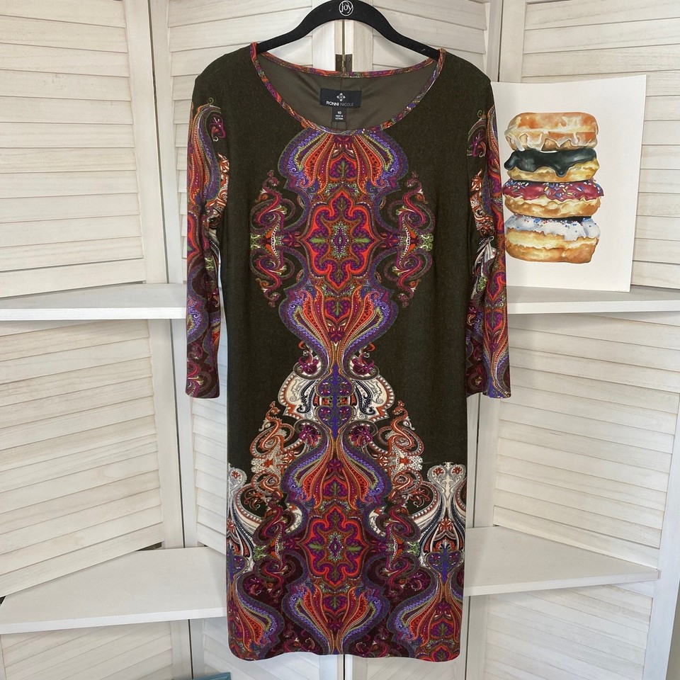 Ronni Nicole gray and red mini sweater dress size medium NWT | eBay