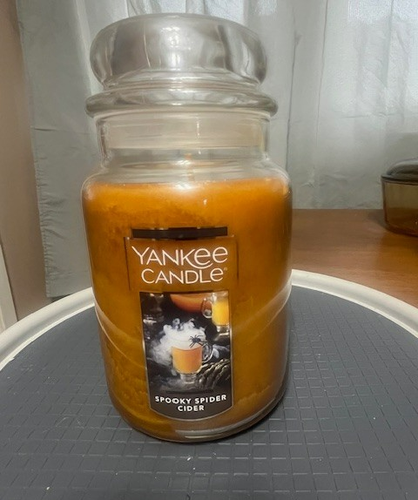 Yankee Candle Spooky Spider Cider 22oz Large Jar | eBay