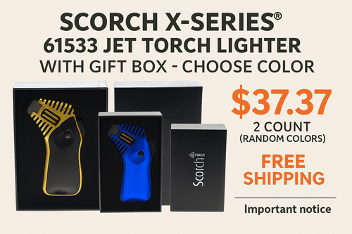 Scorch X-SERIES 61533 Jet Torch Lighter – With Gift Box | Choose Color ...
