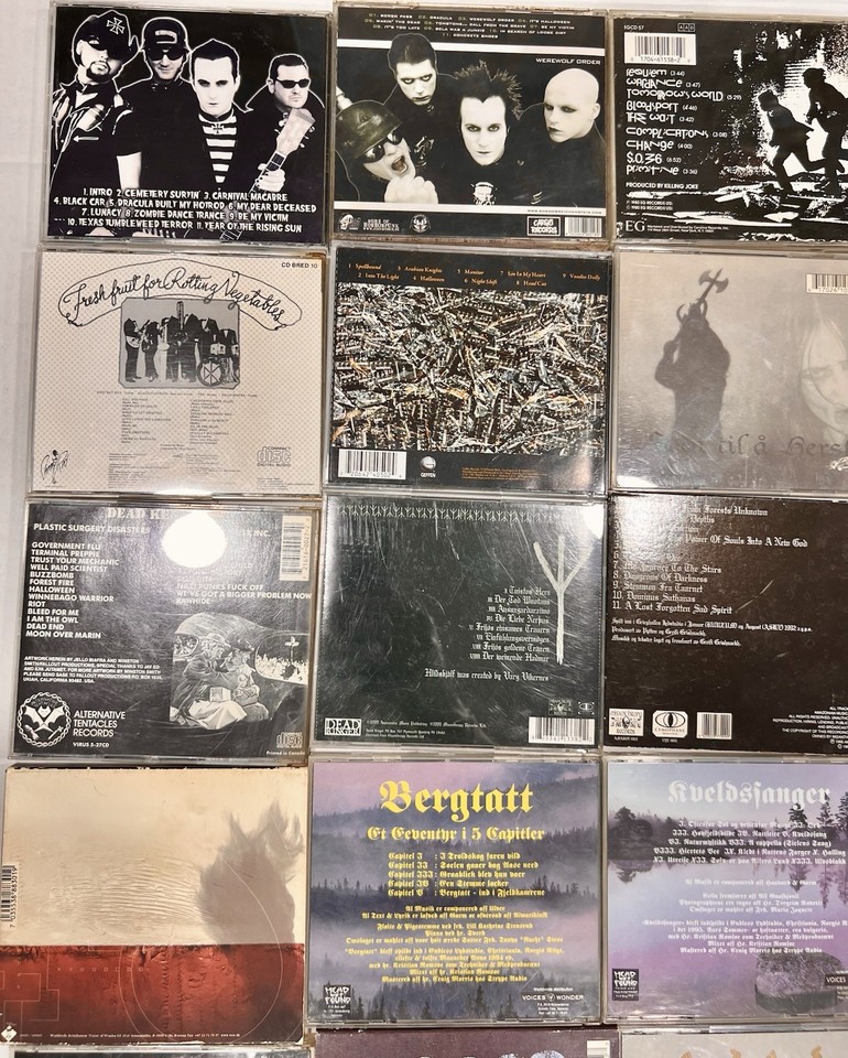 Lot Of 41 Mix Titles Death Metal, Gothic Venom , Ghost, The Nihilistic ...