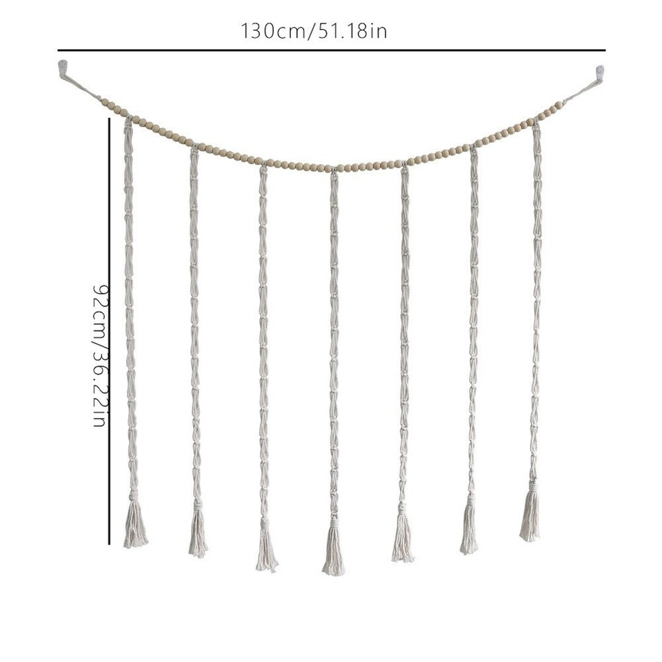 Bohemian Style Cotton Wall Hanging Tapestry with Clips for Photo ...