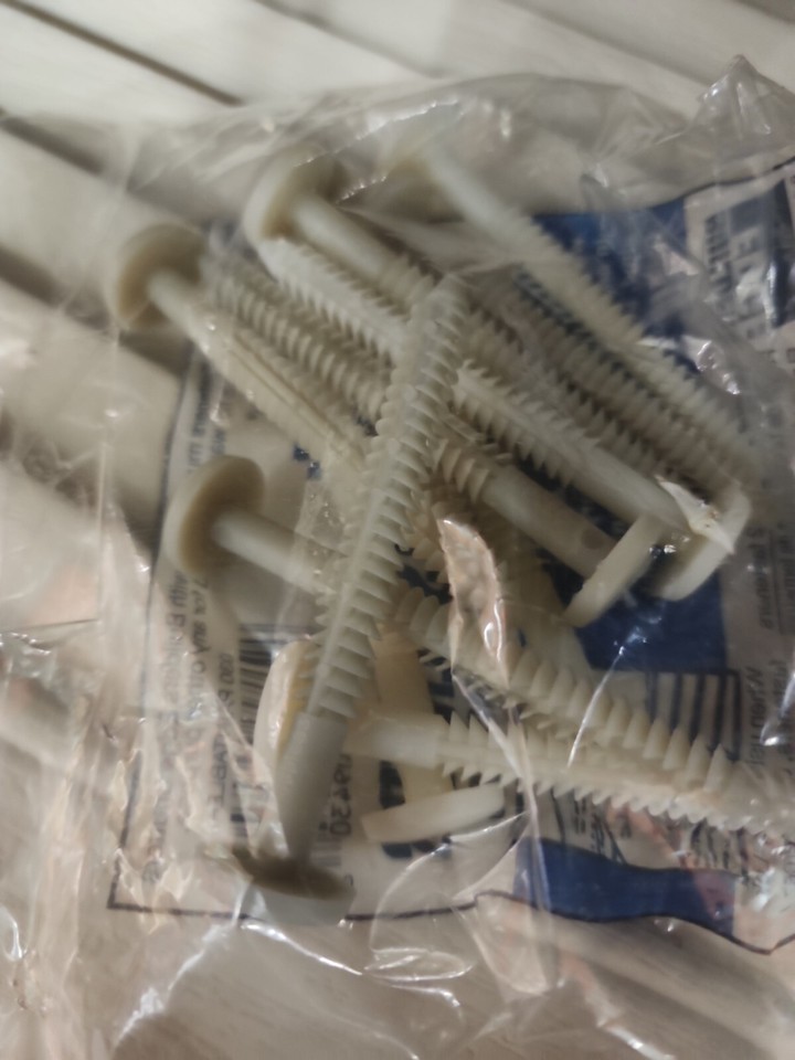 12 pk of 3" EASY-LOK Vinyl shutter fasteners -White Pack of 12 ...