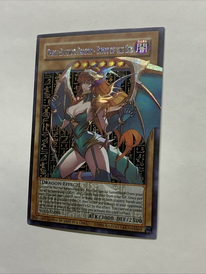 Chaos Emperor Dragon Envoy Girl Card Holo Anime Yugioh Rare Secret Alt ...