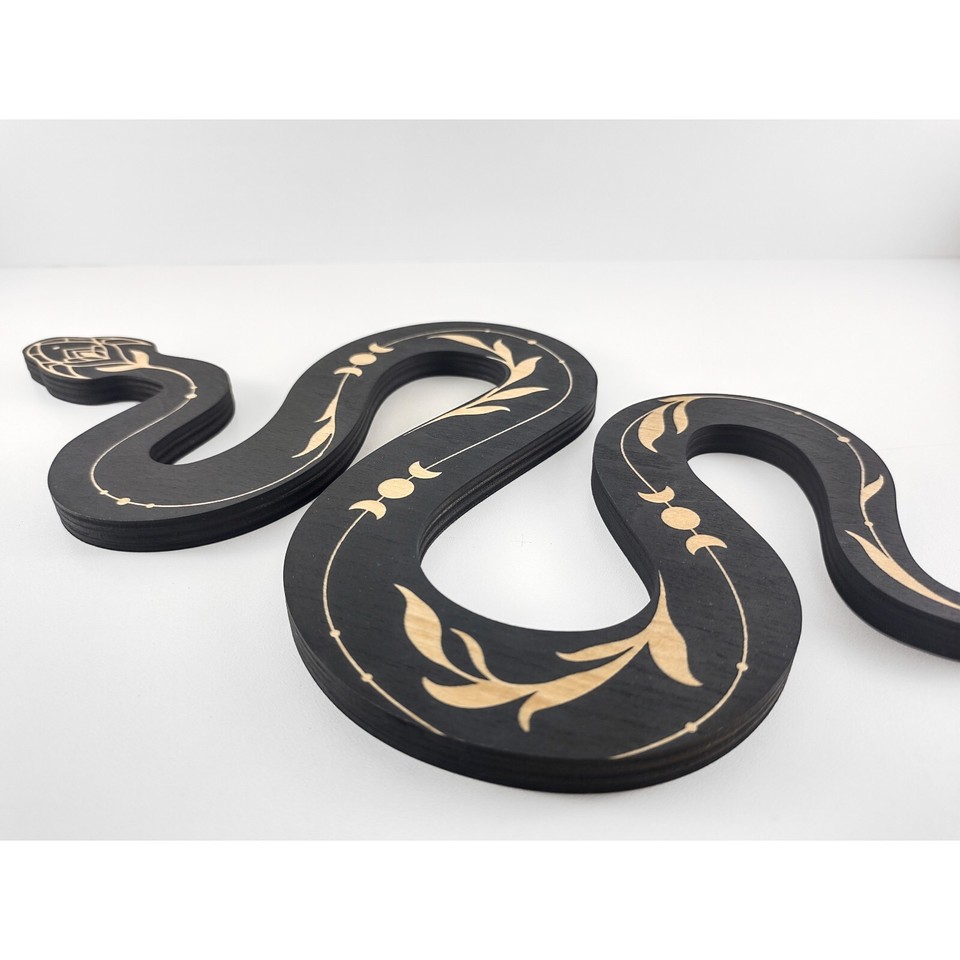 Wood Snake Decor, Snake Wall Art, Snake Sign, Laser Cut Wall Art | eBay