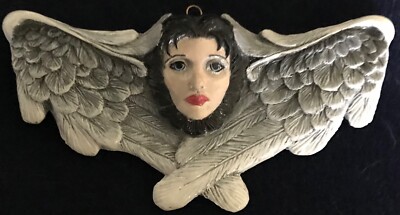 Laura Mears large Face w/Wings from 1993 | eBay