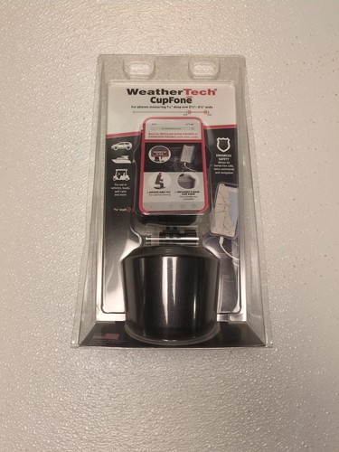 WeatherTech CupFone Adjustable Cup Phone Holder - Black (8ACF2CS) Made ...
