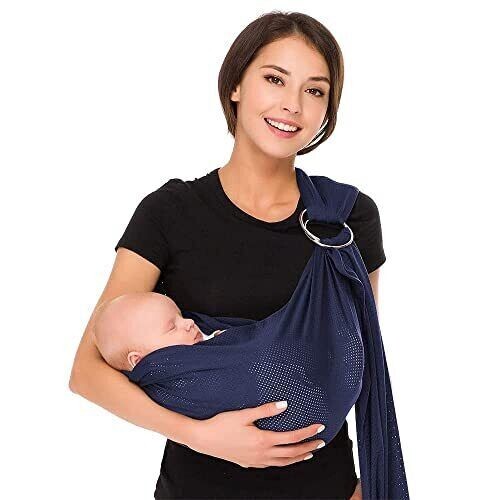 Cuby Baby Carrier Newborn Baby Sling Mesh Baby Strap Lightweight (Blue ...