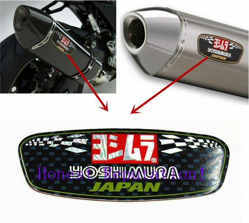 Motorcycle Exhaust Pipe Sticker Heat-resistant YOSHIMURA Emblem Raing ...