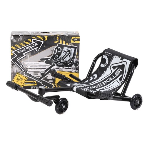 Go Kart Wave Roller Scooter 3 Wheel Self Propelling Crazy Cart Adjust ...