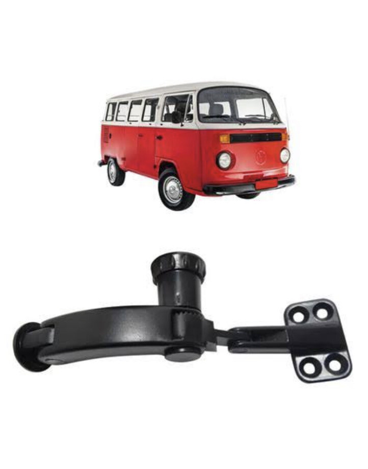 VW Kombi Van T2 side window latch Bracket Hinge Window Pair Black 1972 ...