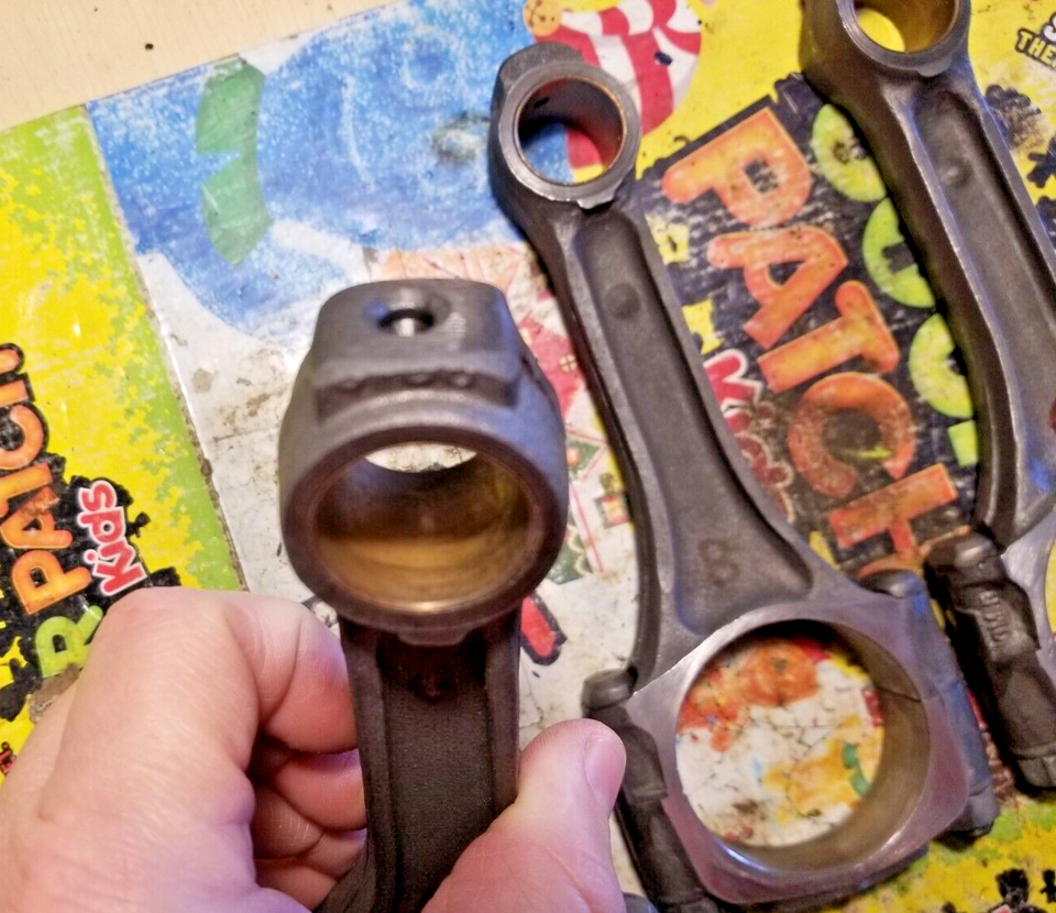 Big Block Chevy 427 454 BUSHED Full Floating Pin 7/16 Dimple Connecting ...