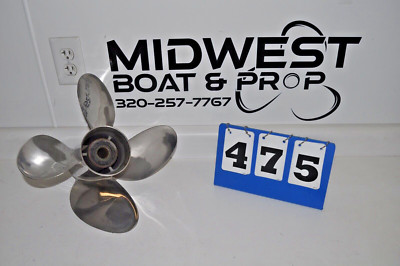 13-1/2 x 26P RIGHT HAND 4 BLADE STAINLESS PROPELLER FOR MERCURY MOTORS ...