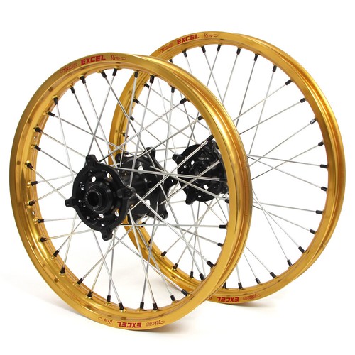Fits Suzuki RM-Z250 2007 - 2024 SNR MXWheel Set Gold Excel Rims / Black ...