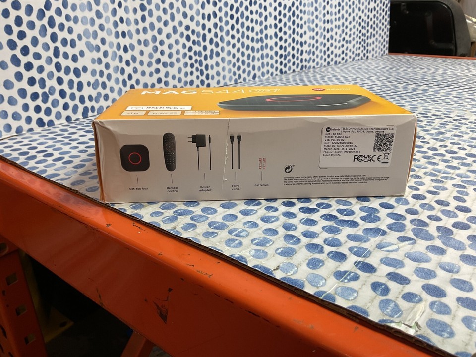 2024 Infomir MAG544W3 MAG 544 W3 600Mbps Built In Dual WiFi 5G 4K Linux ...