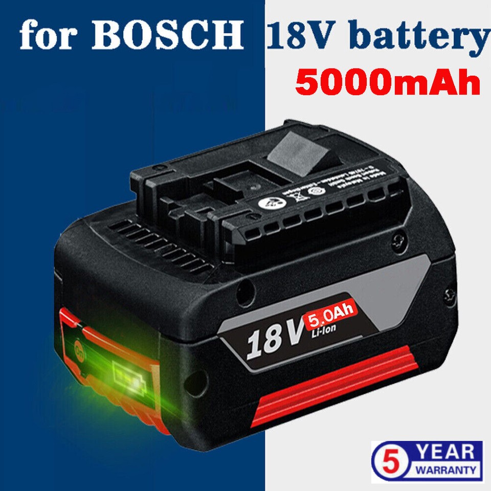 Battery For Bosch 18V 6.5Ah 5.0AH Li-ion BAT609 BAT610G BAT618 BAT620 ...