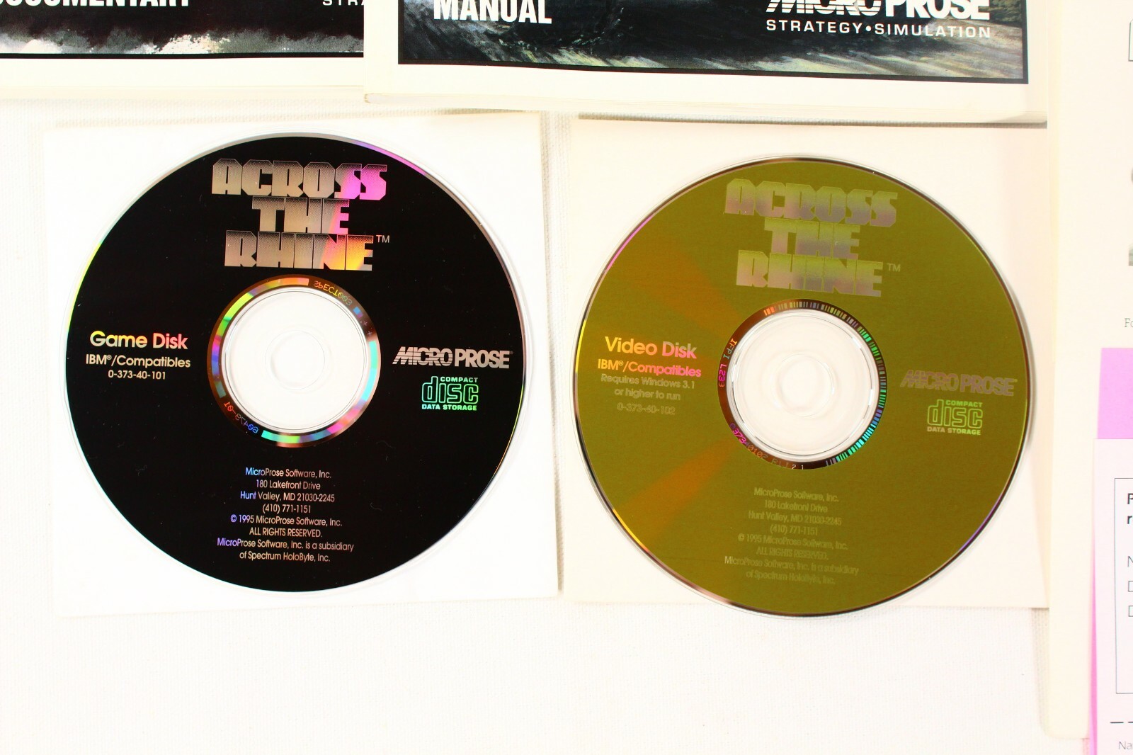 Across The Rhine MicroProse 1995 PC Simulation 1944-1945 Armored Tank ...