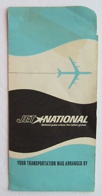 Airline Ticket Jacket For National Airlines 1964 | eBay