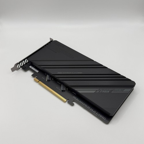 ASUS ROG Hyper M.2 Card X16 PCIe 3.0, Supports 2 NVMe M.2, Black | eBay