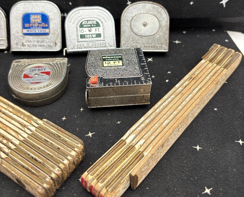 Vintage Tape Measures Lot Of Various Kinds & Sizes Parts/Restoration | eBay