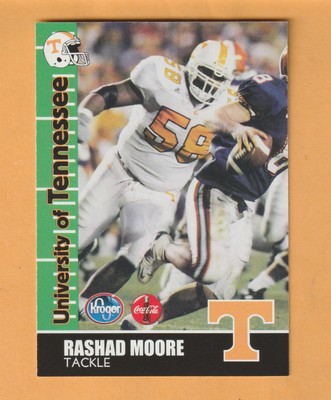 Rashad Moore Tennessee Volunteers 2002 Card #8 Huntsville Alabama | eBay