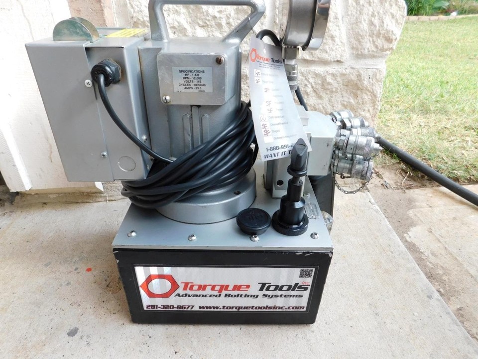 SPX FLOW SPX-115 HYDRAULIC BOLTING PUMP CALIBRATED READY TORQUE WRENCH ...