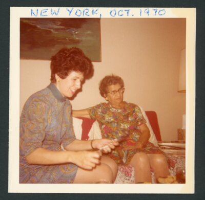 Middle Aged Woman Mature Woman Mod Dress Vintage Photo Snapshot 1970s ...