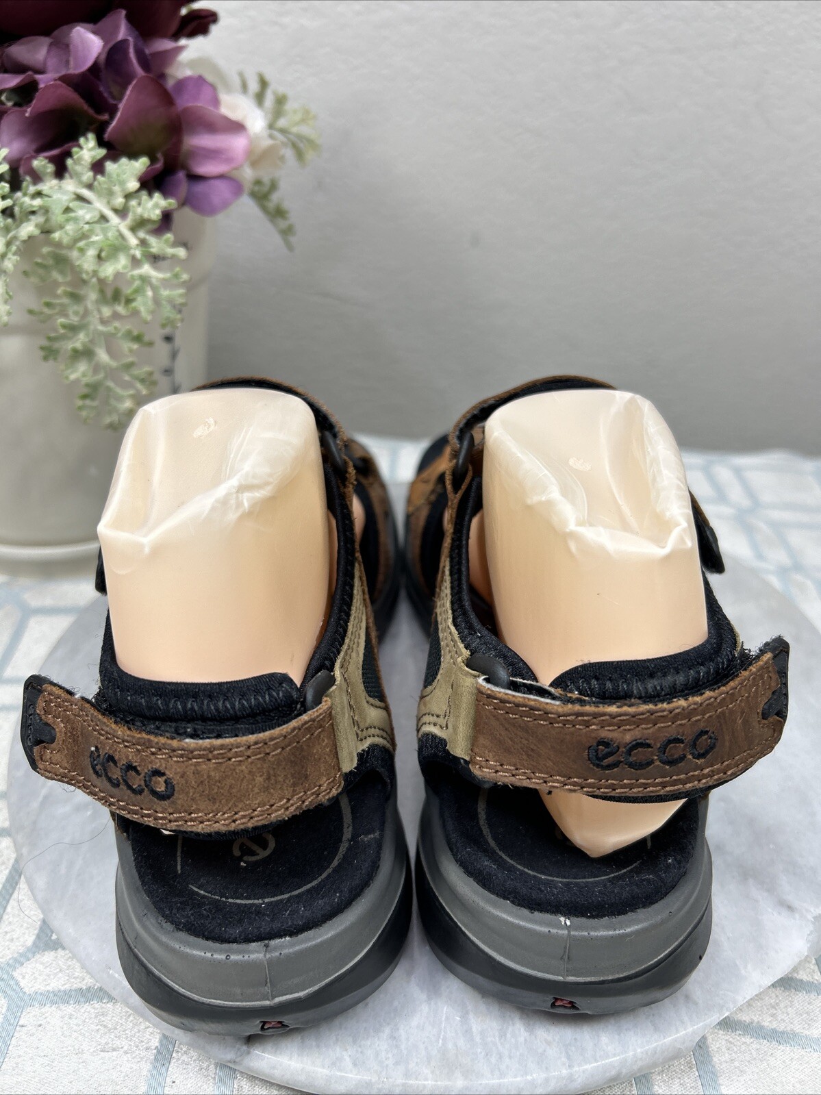 ECCO Receptors Technology Footbed Brown Sandals Size EU 39 US Men’s 6 ...