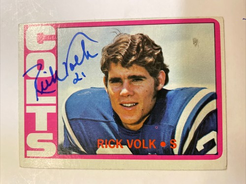 1972 Topps Rick Volk Autographed Card #141 Baltimore Colts A-145 | eBay