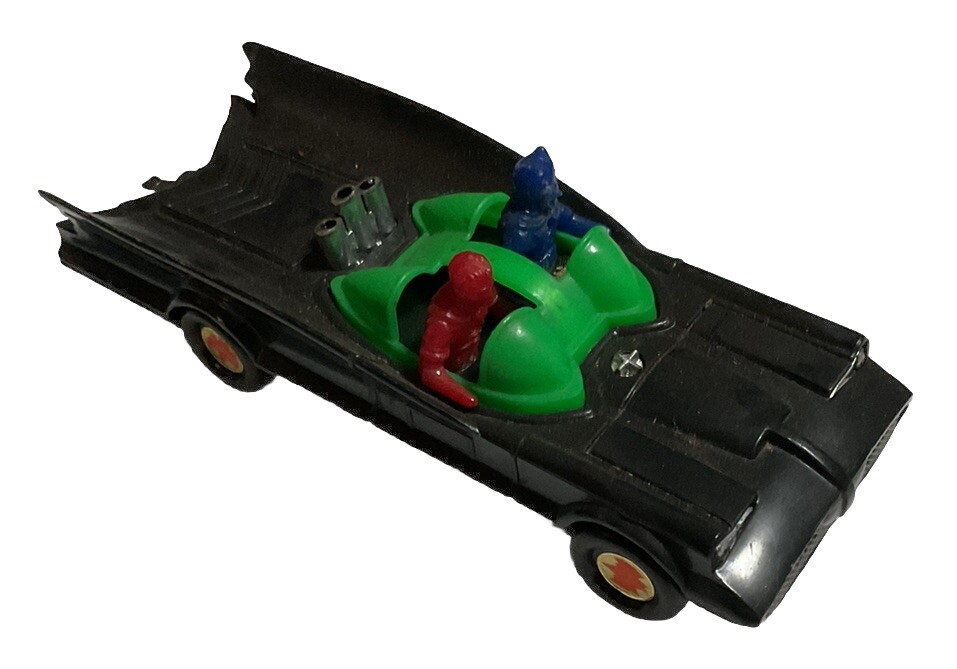 Vintage 1976 Azrak Hamway Batman's Batmobile with Batman Robin Friction ...
