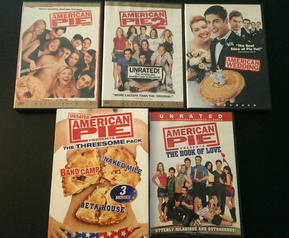 American Pie Collection 1 2 3 4 5 6 7 1-7 DVD Wedding Band Camp Book of ...
