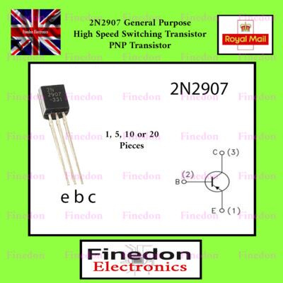 2N2907 General Purpose High Speed Switching Transistor PNP Transistor ...