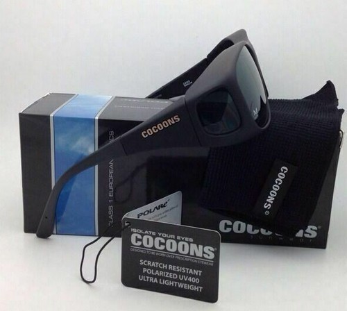 Polarized Cocoons Sunglasses C402G Medium Fits Over RX Eyeglasses Black ...