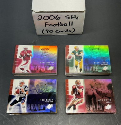 2006 SPx Football - Complete Base Set - 90 Cards - Brady Vick Rivers ...