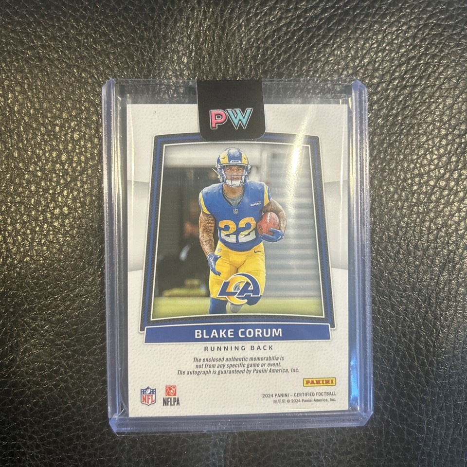 2024 Panini Certified - Blake Corum Mirror Freshman Fabric Autograph ...